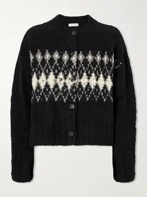 Altuzarra Haven Knitted Wool Cardigan - Black