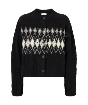 Altuzarra Haven Knitted Wool Cardigan - Black