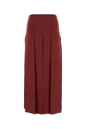 Alaïa Tyrian Purple Stretch Viscose Blend Skirt