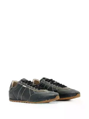 ALLSAINTS Liam Contrast-stitch Leather Sneakers