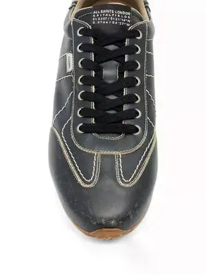 ALLSAINTS Liam Contrast-stitch Leather Sneakers