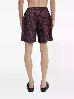 DAILY PAPER Logo-print Drawstring Swim Shorts