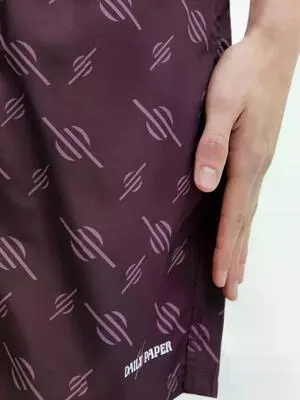 DAILY PAPER Logo-print Drawstring Swim Shorts