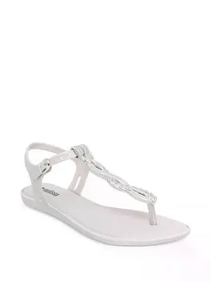 Melissa Solar M Chic Braided-strap Buckle-fastening Sandals - Neutrals