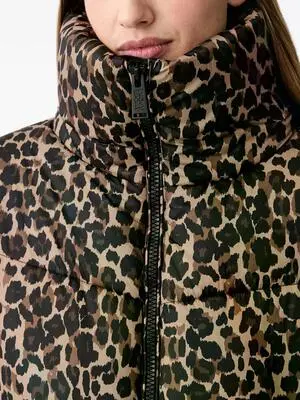 Dkny Leopard-print Puffer Jacket