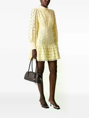 Bardot Remy Guipure-lace Ruffled Mini Dress