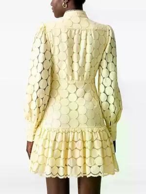 Bardot Remy Guipure-lace Ruffled Mini Dress
