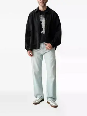 Armani Exchange Floral-print Logo-print T-shirt