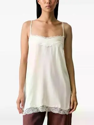 Bardot Celina Lace-trim Camisole Top - White