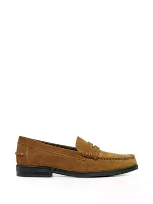 Geox Noemen Suede Penny-slot Loafers - Brown