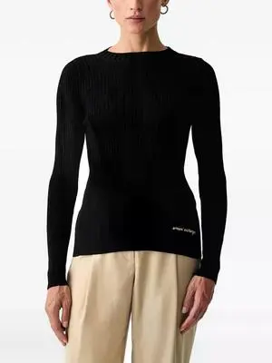 Armani Exchange Logo-embroidered Crew-neck Sweater