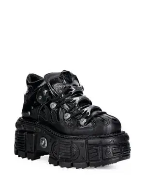 NEW ROCK Metallic Chunky-sole Sneakers