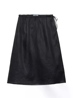 Prada Cotton Organdy Midi Skirt