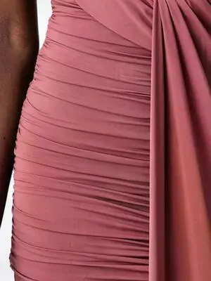 Bardot Ines Ruched Halterneck Maxi Dress - Pink