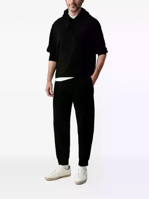 Armani Exchange Monogram-pattern Drawstring Track Pants