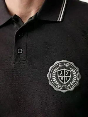 Armani Exchange Logo-detail Polo Shirt