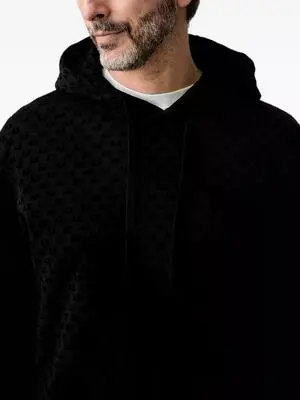 Armani Exchange Logo-pattern Drawstring Hoodie
