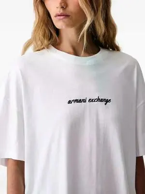 Armani Exchange Logo-embroidered T-shirt