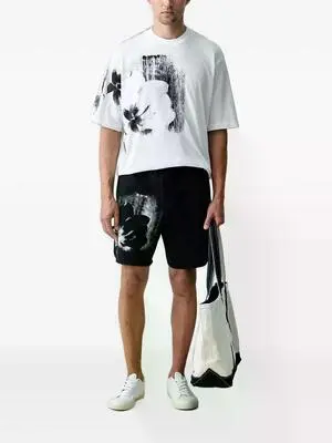 Armani Exchange Floral-print Shorts