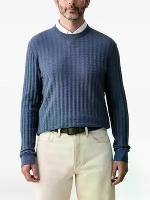 Armani Exchange Basket-weave Crew-neck Sweater