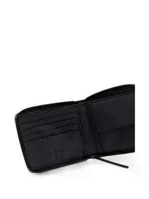 Armani Exchange Logo-debossed Zip-around Wallet