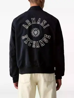 Armani Exchange Logo Patch Bomber Jacket