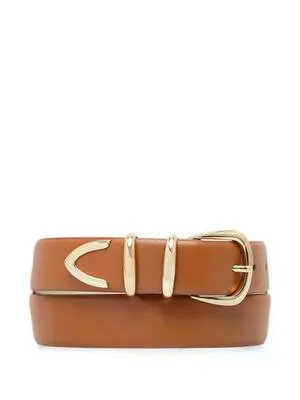Dkny Metal-tip Buckle Belt - Brown
