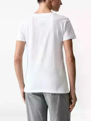 Armani Exchange Logo-embroidered T-shirt