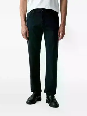 Armani Exchange Straight Leg Jeans With Logo Patch