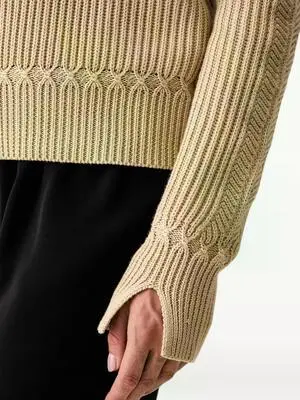 Armani Exchange Ribbed-knit Spread-collar Sweater