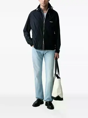 Armani Exchange Hooded Logo-print Jacket