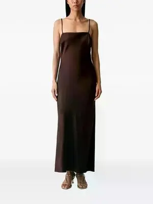 Bardot Marlo Satin-finish Spaghetti-strap Maxi Dress