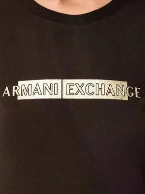 Armani Exchange Logo-print Short-sleeve T-shirt - Brown