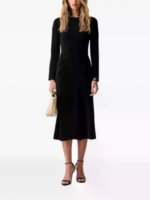 Armani Exchange Long-sleeved Midi Dress