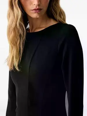 Armani Exchange Long-sleeved Midi Dress