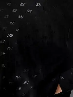 Armani Exchange Logo-pattern Zip-up Sweatshirt