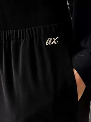 Armani Exchange Logo-embroidered Elasticated-waist Track Pants
