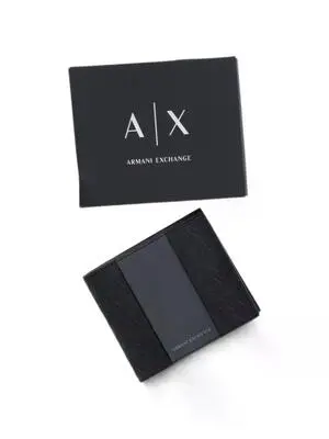 Armani Exchange Monogram-pattern Bifold Wallet