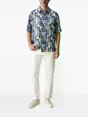 Armani Exchange Logo-print Short-sleeve Shirt