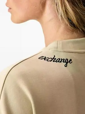 Armani Exchange Embroidered Logo Crewneck Sweatshirt