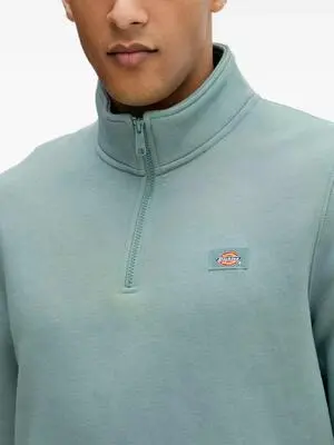 Dickies Oakport Quarter-zip Logo-patch Sweatshirt