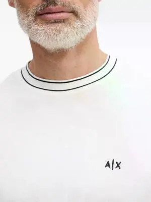 Armani Exchange Logo-print Contrast-trim T-shirt