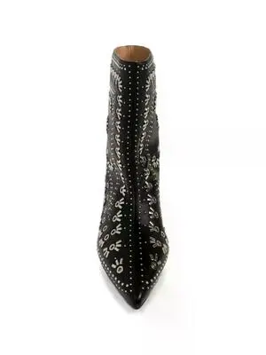 ODISSI Stud-embellished Wedge Ankle Boots