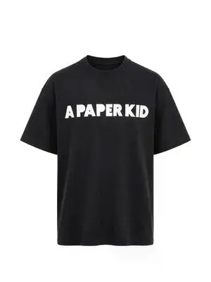 A PAPER KID Logo-print Crew-neck T-shirt