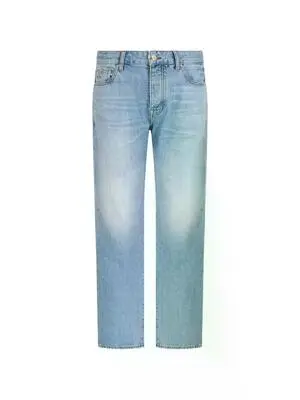 Armani Exchange Faded-effect Five-pocket Jeans - Blue