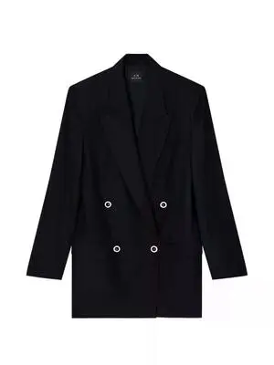 Armani Exchange Double-breasted Blazer - Black