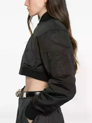 Balenciaga Cropped Bomber Jacket
