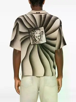 Versace The Vortex-print Silk Shirt