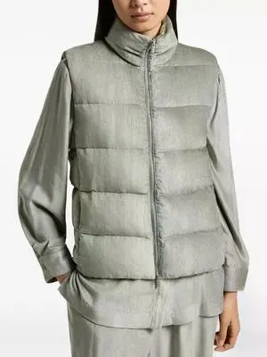 Peserico Quilted Corduroy Gilet