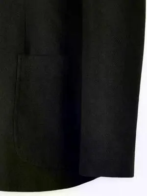 Boglioli Herringbone-pattern Mandarin-collar Blazer